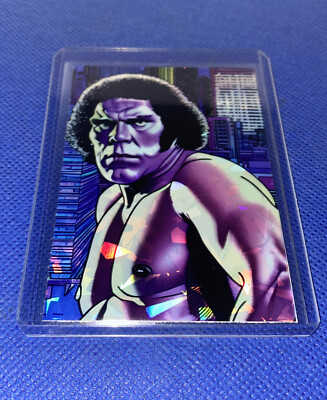 WWF WWE Andre the Giant Custom Prizmatic Holograph Refractor ART Card ...