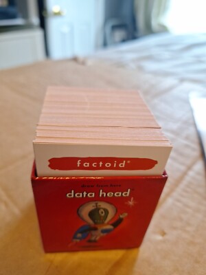 Cranium Original Board Game Replacement Part Red Cards Data Head 1998 ...