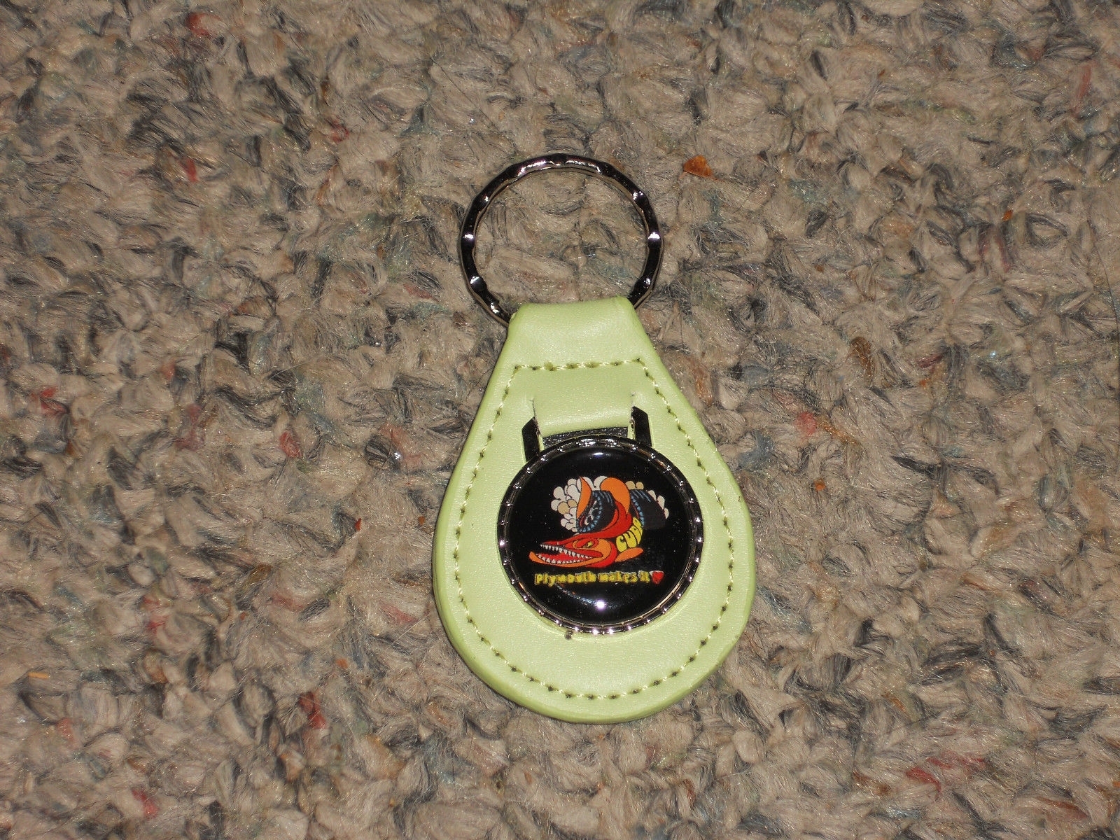 1970 1971 1972 1973 1974 PLYMOUTH BARRACUDA 'CUDA LEATHER LOGO KEYCHAIN ...