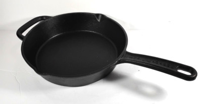 Emeril Lagasse 10in Cast Iron Skillet Double Spout Front Handle | eBay