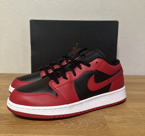 Air Jordan 1 Low GS Shoes Youth Size 6.5Y Reverse Bred 553560-606 New ...
