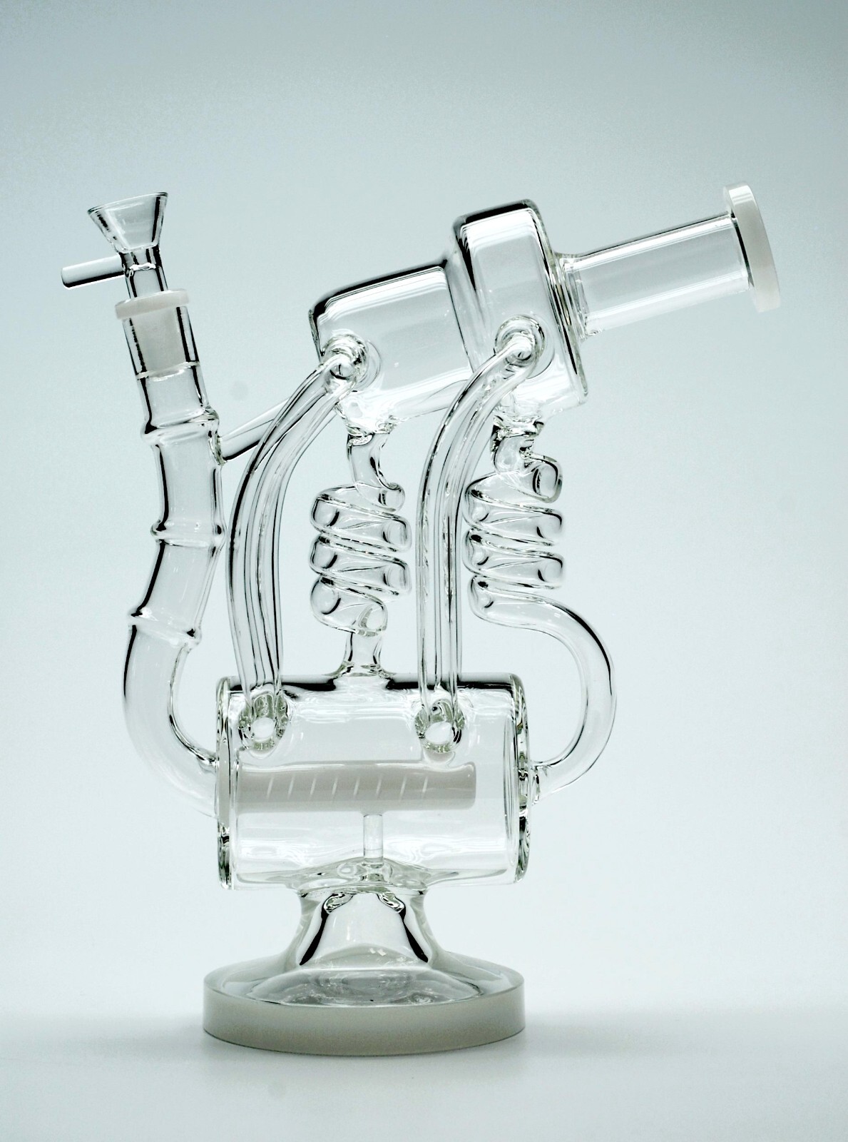 10" Milky White Vortex Cyclone Recycler Smoking Water Pipe Hookah ...