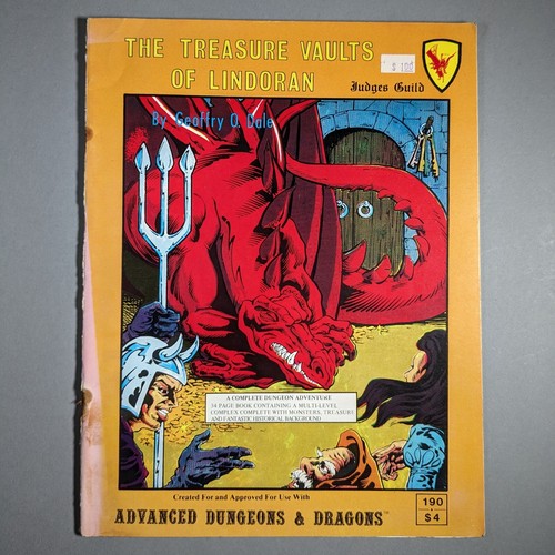 Treasure Vaults of Lindoran Judges Guild • AD&D Module • 1980 | eBay