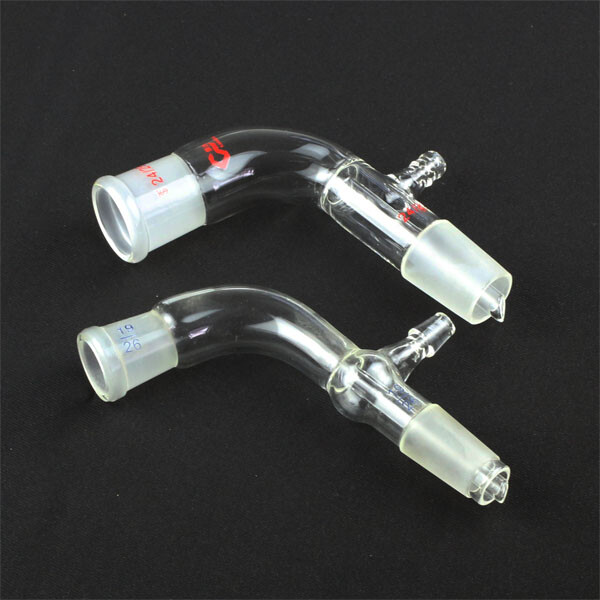 Glass Vacuum Tube Glassware Chemistry 105 Bend Take-off Adapter Lab | eBay