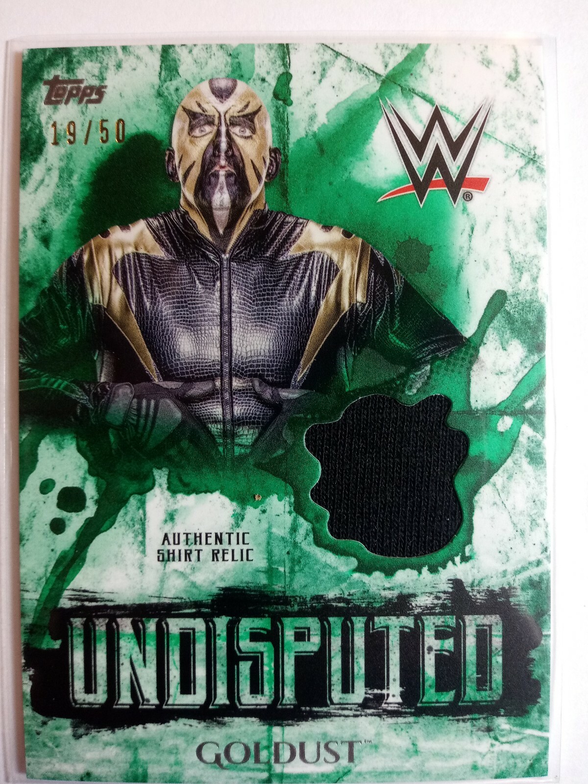 WWE Goldust 2018 Topps Undisputed Green Shirt Relic Card SN 19 of 50 | eBay
