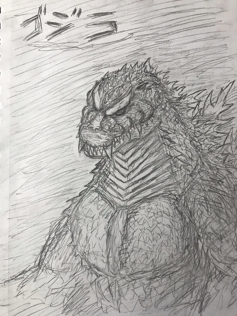 Godzilla Sketch Easy