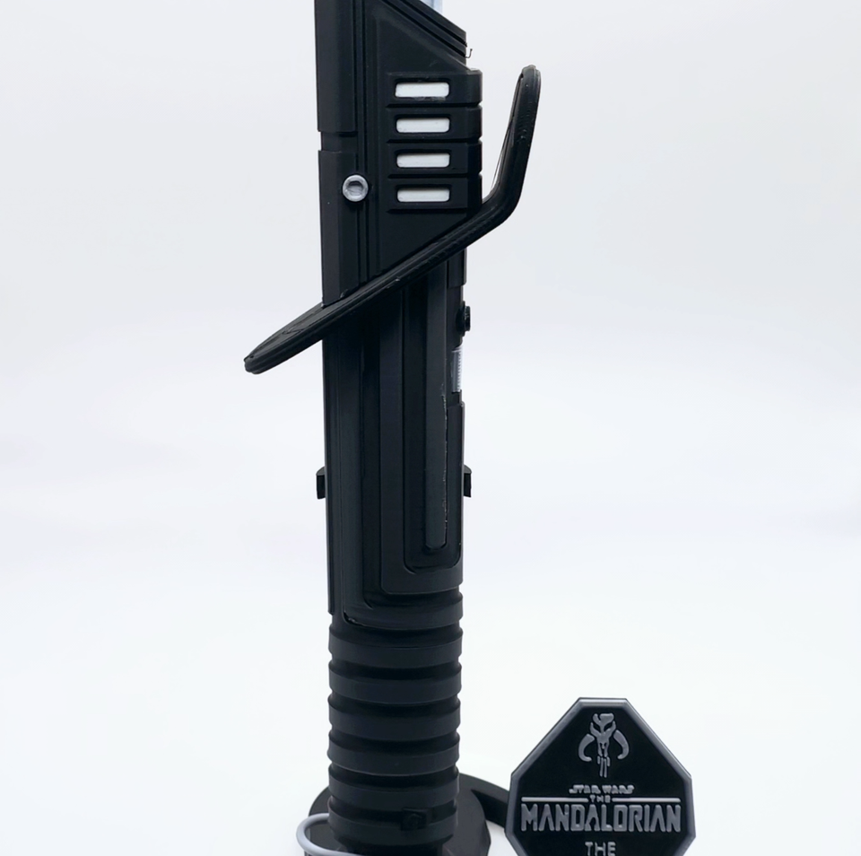 Darksaber Replica 3D Printed Hilt w/ Stand - Mandalorian Star Wars ...