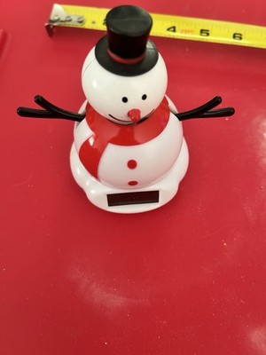 Solar powered snowman bobble head | eBay UK