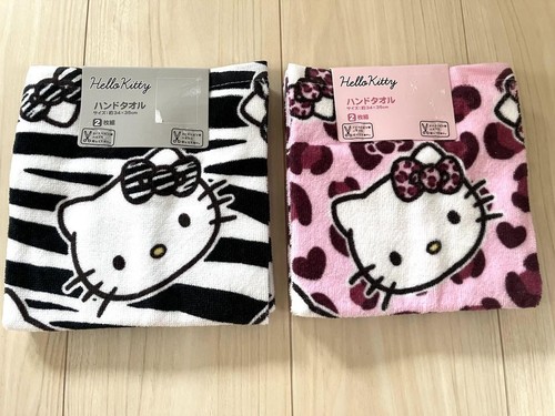 Avail Hello Kitty Leopard & Zebra Print Hand Towel | eBay