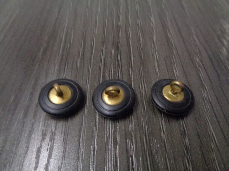 US Marine Corps BUTTONS 3 USMC Eagle Globe Anchor Emblem BLACK/ BRONZE ...