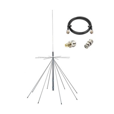Scanner Antenna/Discone Antenna/GMRS Antenna with 10meter Cable PL-259 ...