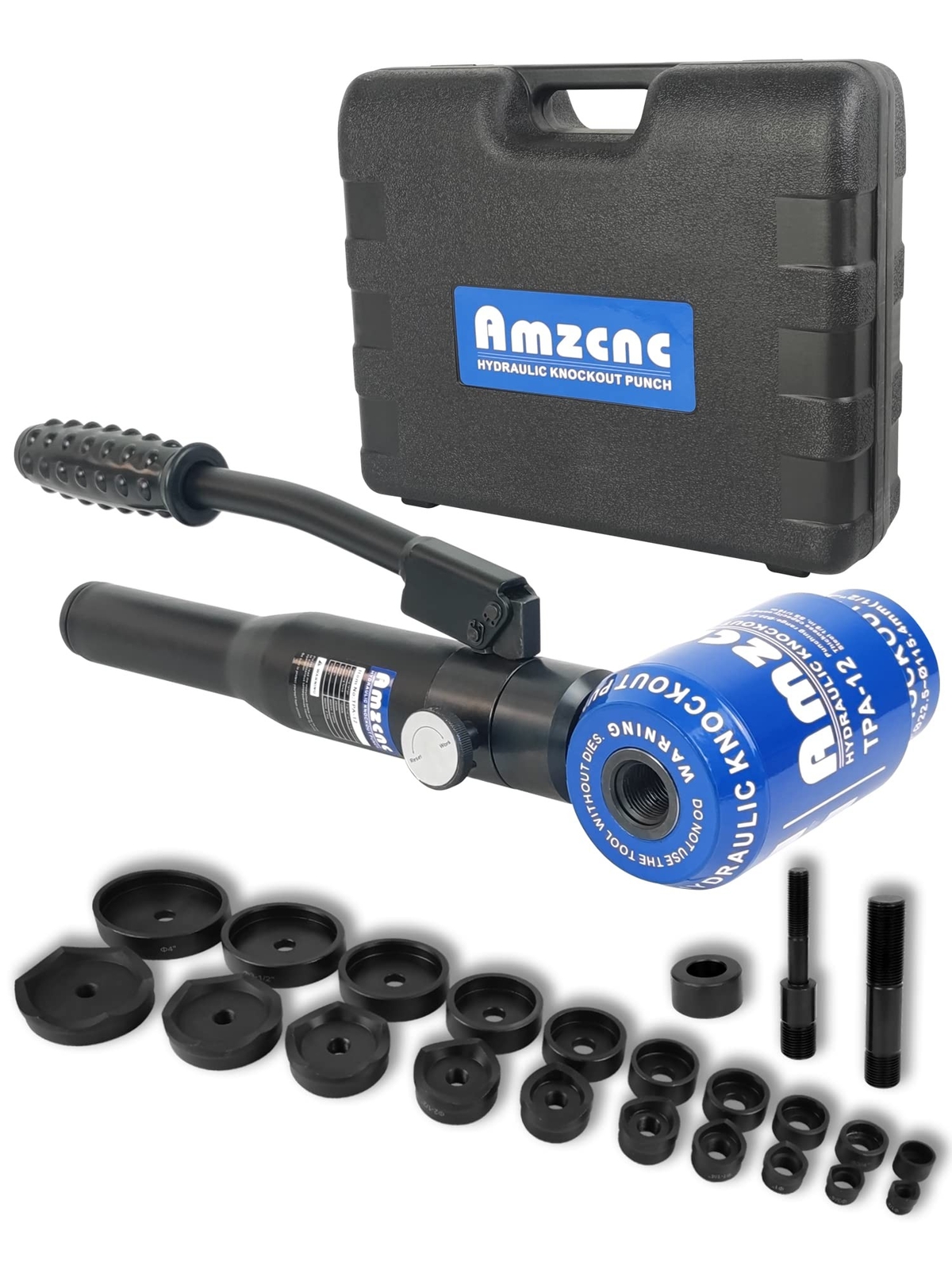 AMZCNC Hydraulic Knockout Hole Punch Driver Kit 1/2 to 4 inch ...