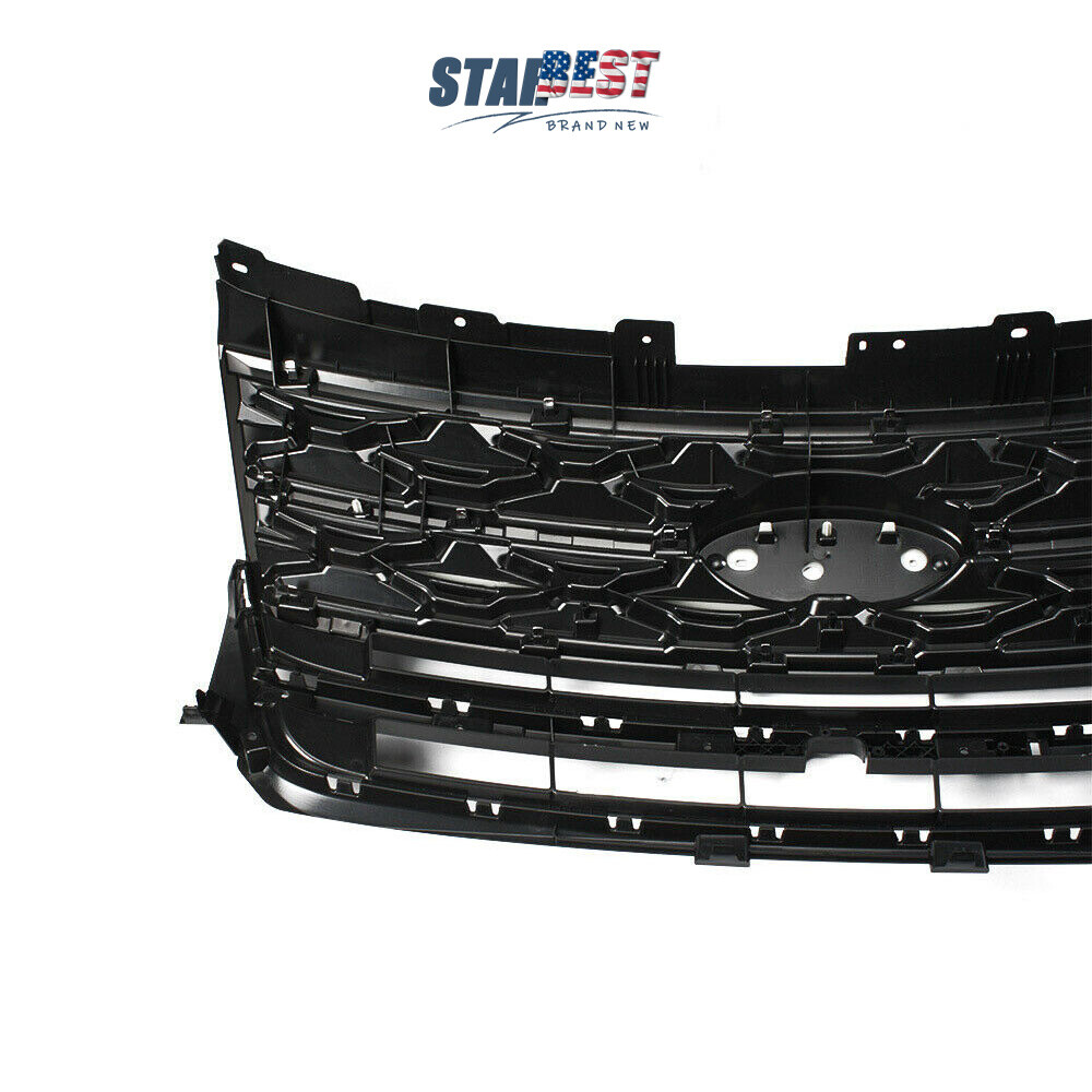 NEW- Front Bumper Upper Grille Silver & Black Fit For Ford Explorer ...