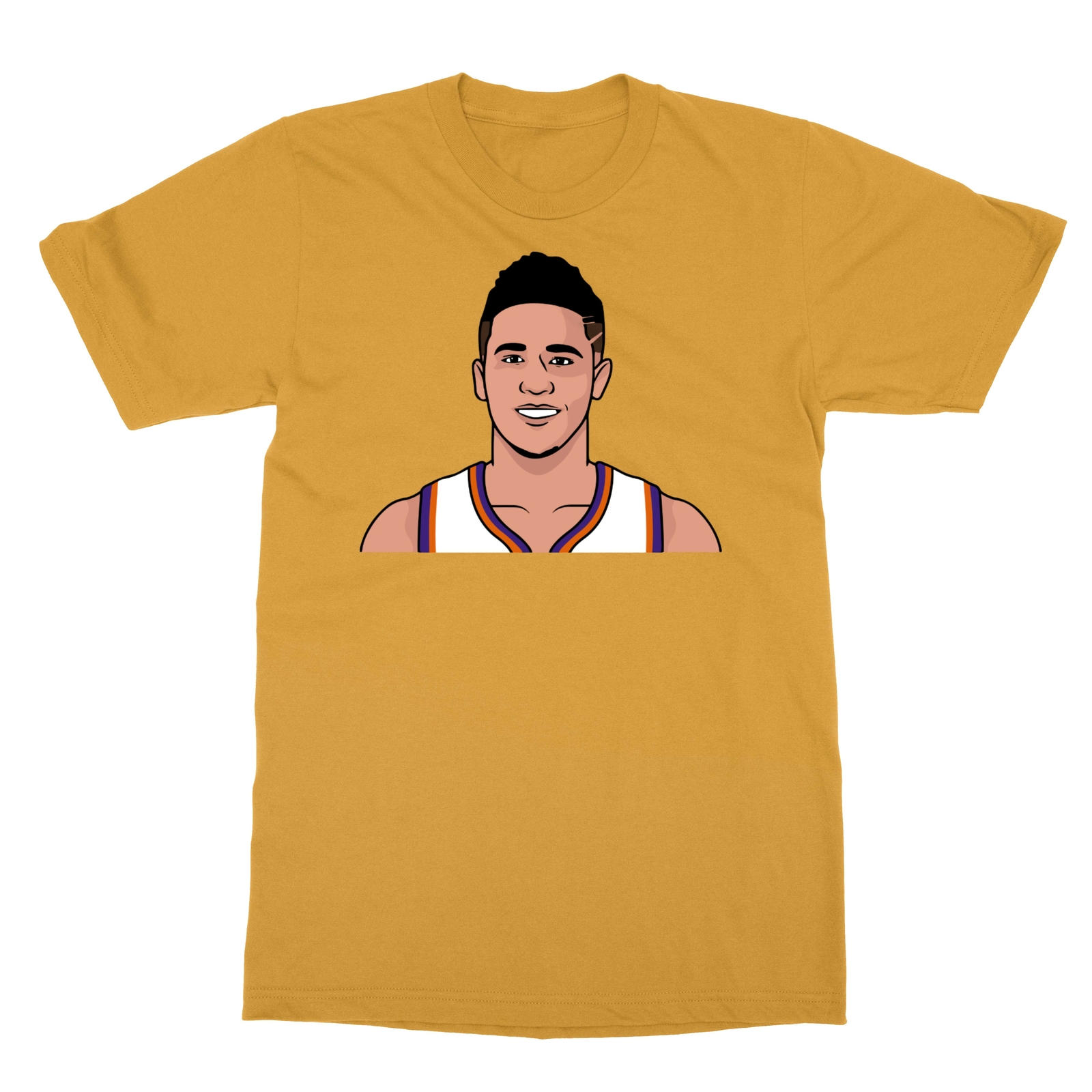 Devin Booker Cartoon Style Basketball Fan Men's T-Shirt | eBay