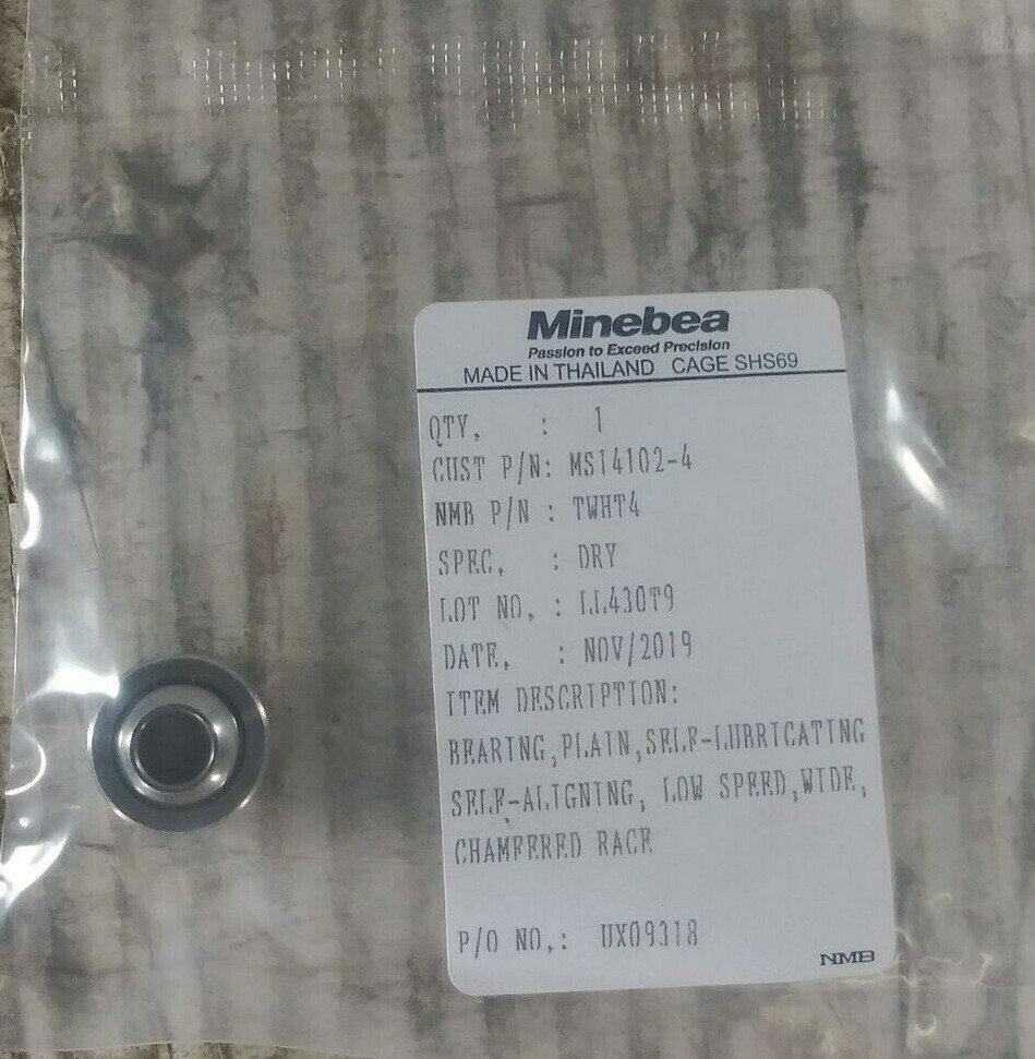 1 NEW MINEBEA MS14102-4 SPHERICAL BEARING NNB ***MAKE OFFER*** | eBay