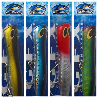 Williamson Popper Pro GFX 130 / 160 / 180 Saltwater Topwater Lure -Pick ...