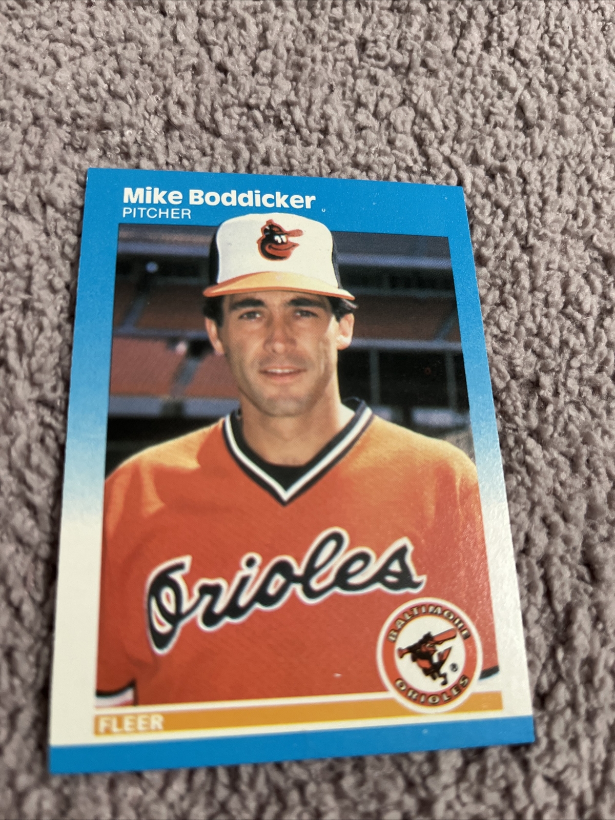 1987 Fleer #463 Mike Boddicker Baltimore Orioles Baseball Card | eBay