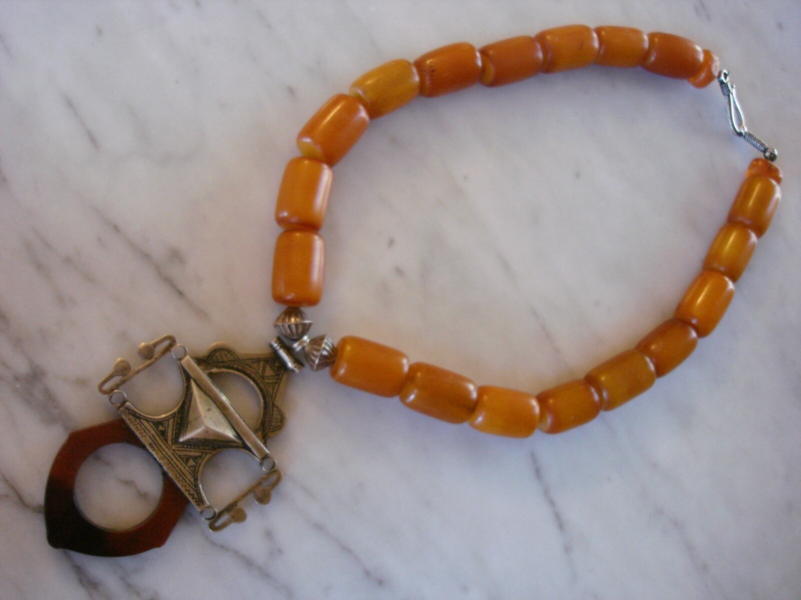 Antique Bakelite African "Amber" Trade Bead Taureg Ca… - Gem