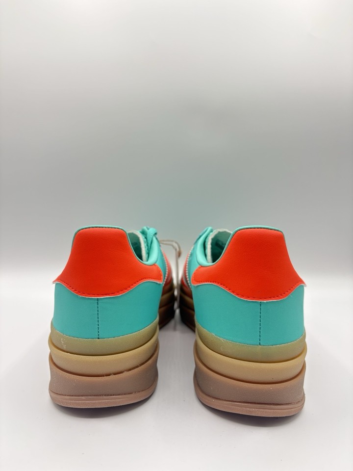 Adidas Women's Gazelle Bold Originals Sizes 7.5-9 Mint Impact Orange ...