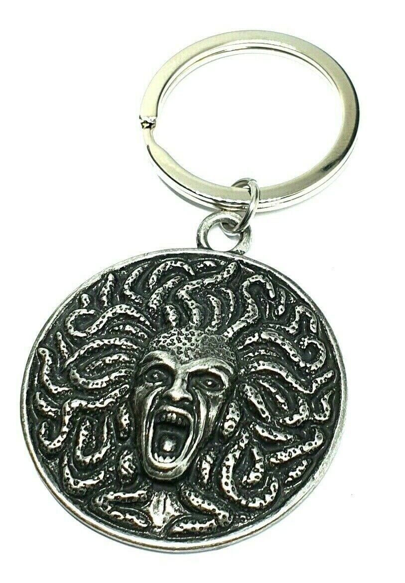 Medusa Keyring Goddess Curse Queen of Protection Greek Gorgon Keyring ...