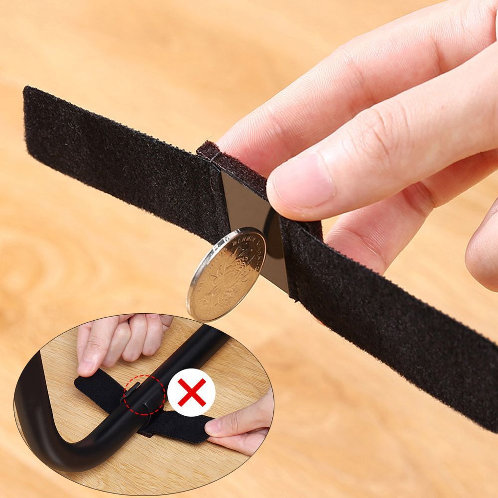 Tilt Non-slip U Shaped Pipe Clamp Damper Stool Tube Caps Chair Leg Pad ...