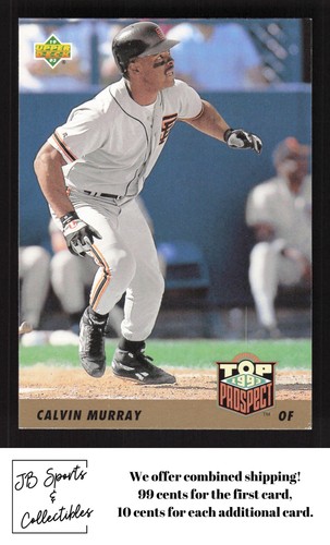 1993 Oberdeck Calvin Murray #432 San Francisco Giants | eBay