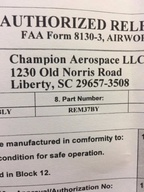 4 Champion REM37BY Aircraft Spark Plugs for sale online | eBay