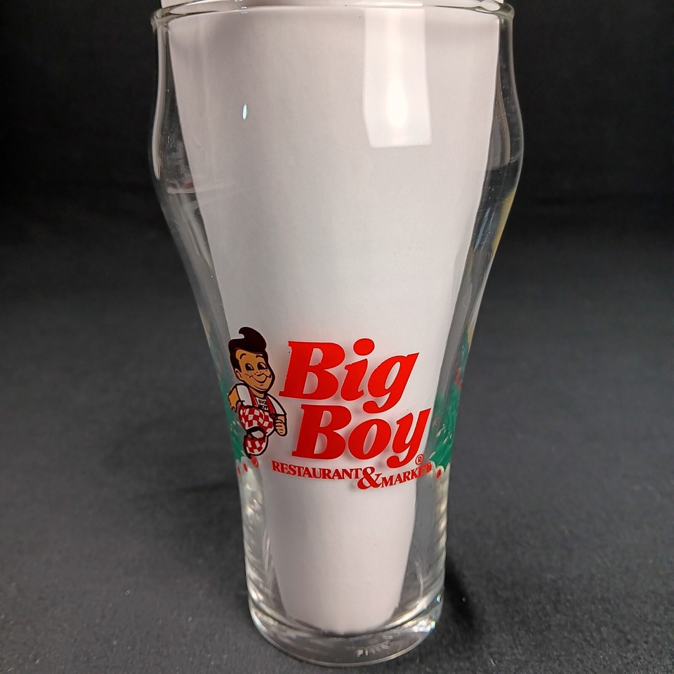 Vintage Bob’s Big Boy 1986 Collectors Glass Cups Frisch's Burgers Pick ...