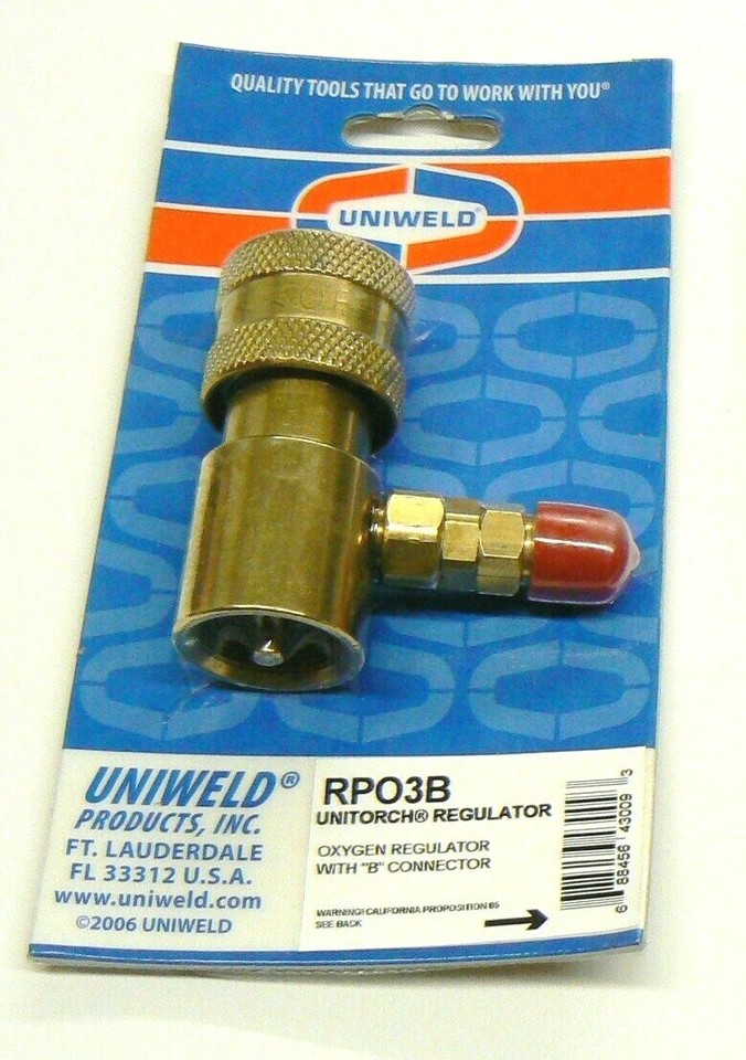 Artorch Preset Regulators Disposable Tanks Uniweld RPO3B-Oxy -RP3B ...