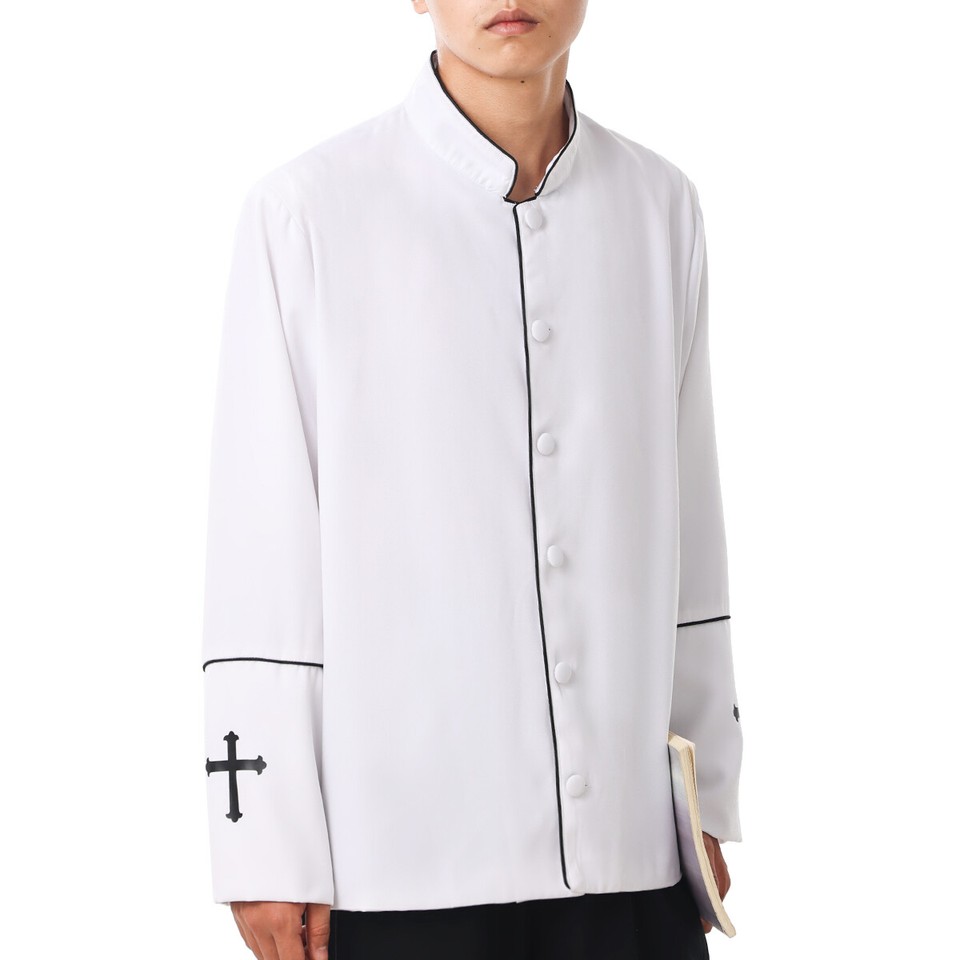 Clergy Men's Coat Priest Jacket Pastor Preacher Minister Clerical ...