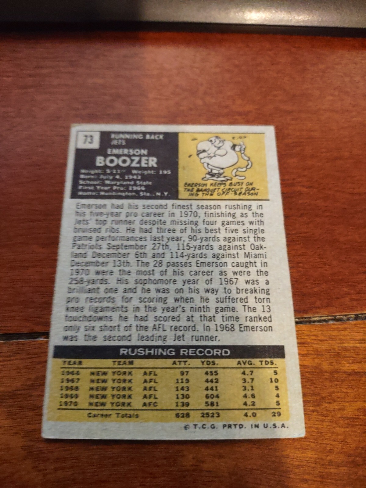 1971 Topps - #73 Emerson Boozer for sale online | eBay