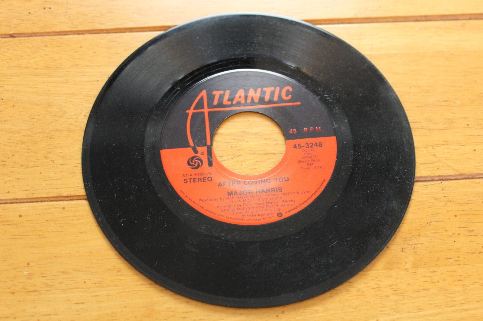 MAJOR HARRIS "LOVE WON'T LET ME WAIT" 45 RPM 7" VG/VG+ RECORD [D31-126 ...