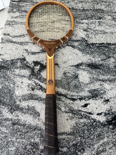 Vintage Tad Davis Imperial Wooden Tennis Racquet Antique 5m | eBay