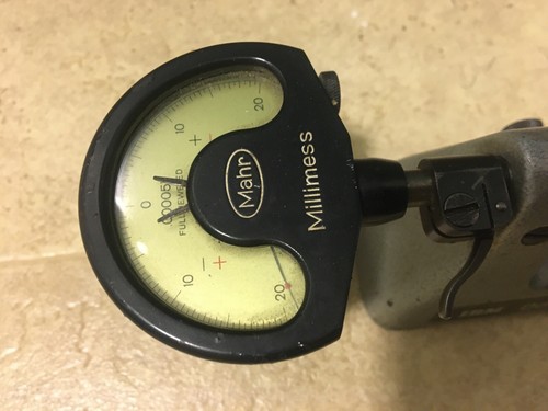 Inspection Carl Mahr Millimess .00005" Indicator Bench Micrometer ...