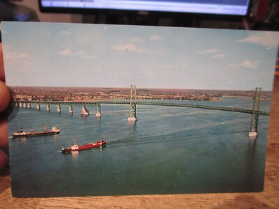O2 NEW YORK Old Postcard Seaway Skyway Ogdensburg St Lawrence River ...