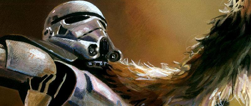 Chewbacca Wookie Wookiee Rage Stormtrooper Massacre Star Wars Fine Art ...