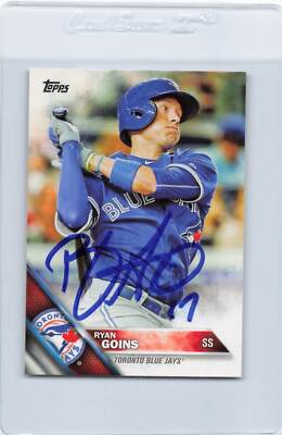 2016 Topps #274 Ryan Goins Blue Jays Signed Auto *J4495 | eBay