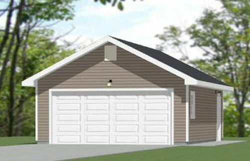 20x28 2-Car Garages -- 560 sq ft -- PDF Floor Plan -- Models 5A and 5E ...