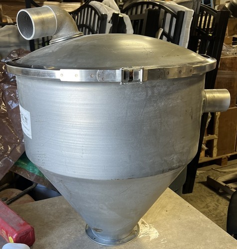 L-R Systems steel hopper, dust cyclone? holes are 6” and 3” | eBay