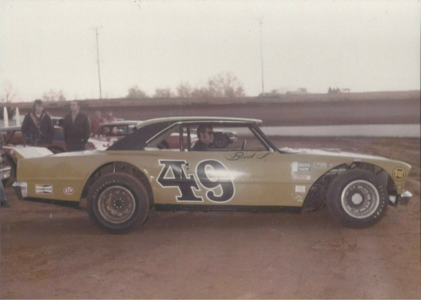BUD LUNSFORD DIRT TRACK LEGEND 1967 CHEVY 2 LATE MODEL PHOTO / POSTCARD ...