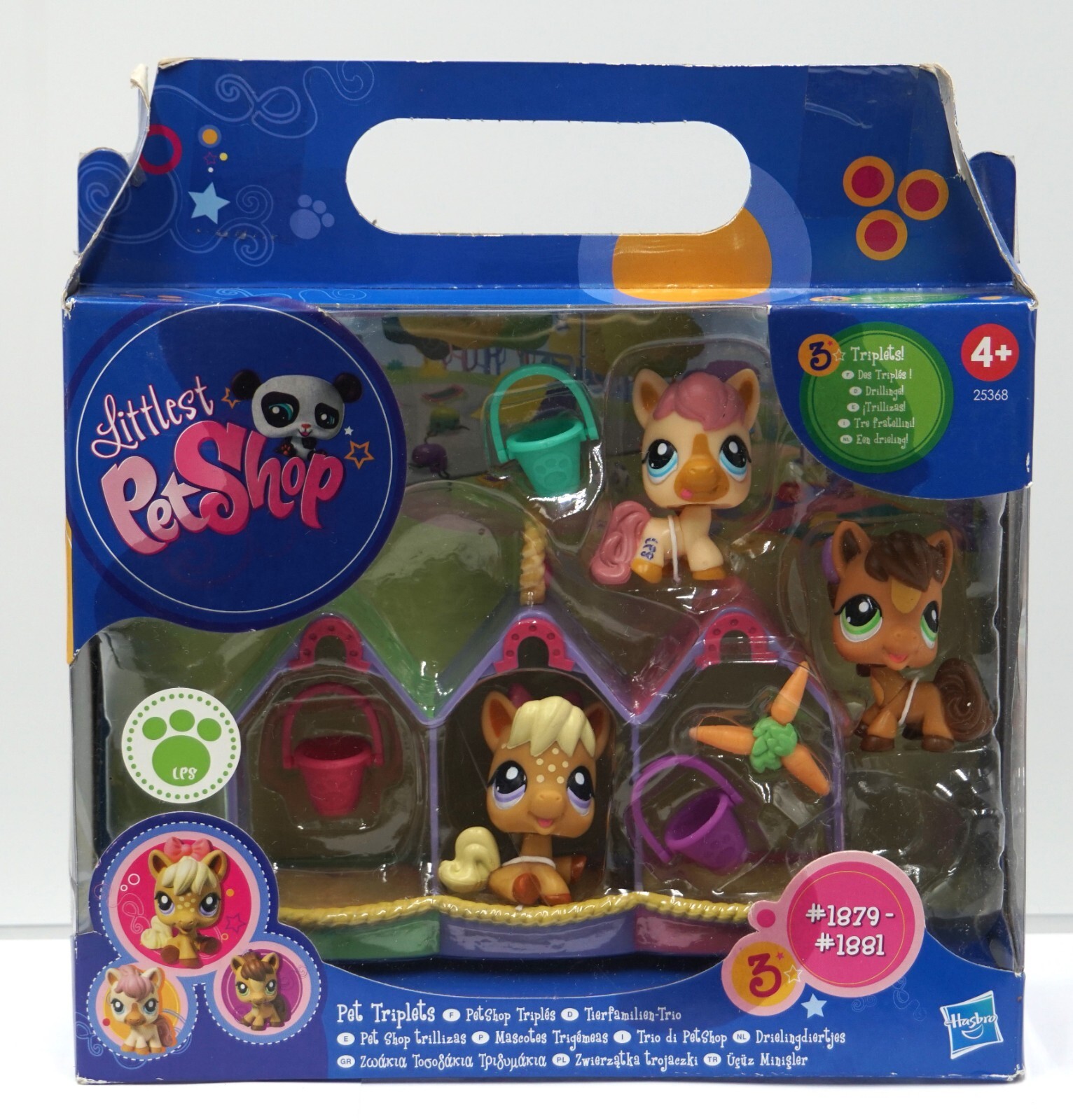 #1879 #1880 #1881 Horses Pony Littlest Pet Shop Triplets Hasbro in Box ...