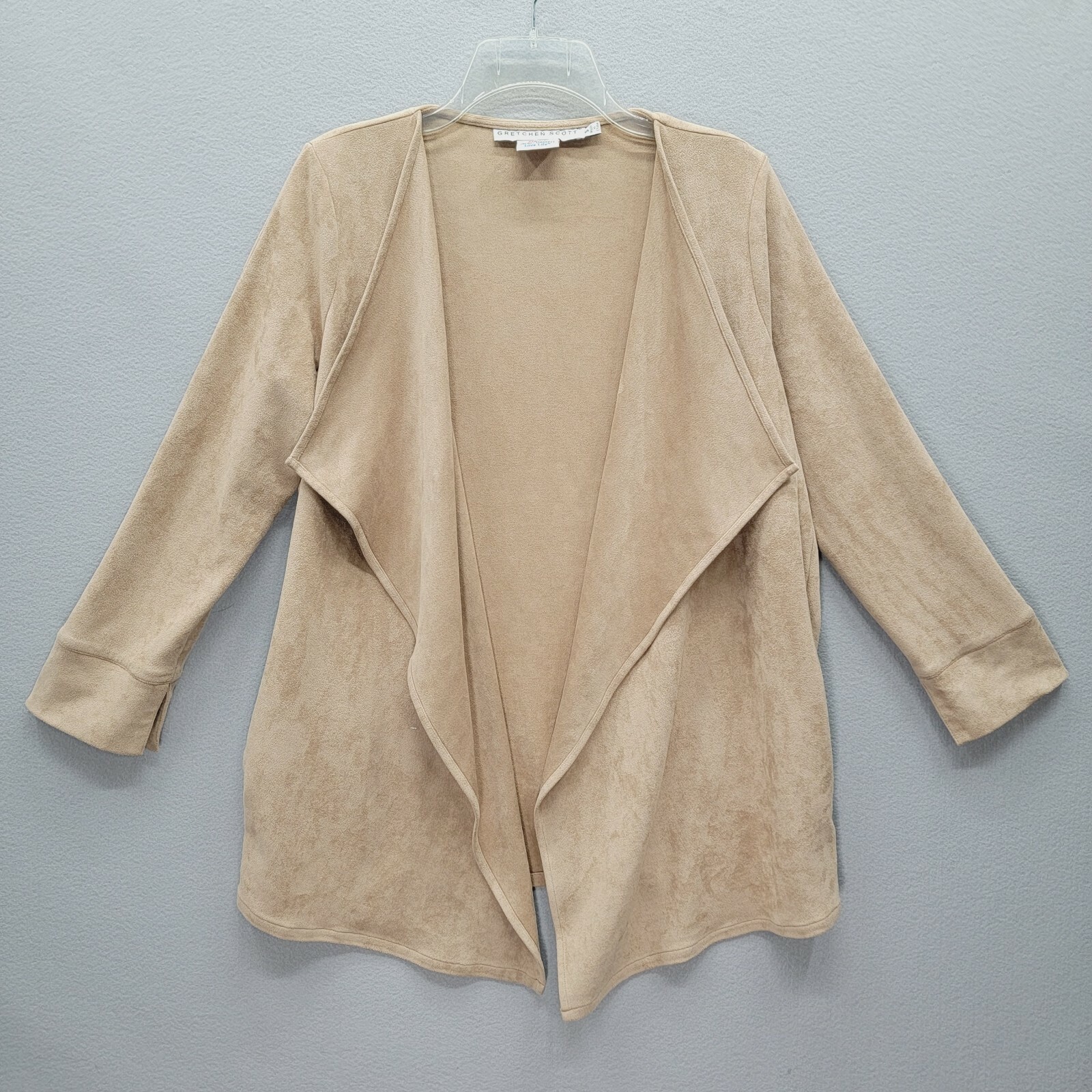 GRETCHEN SCOTT WATERFALL SUEDE JACKET, SIZE S - Gem