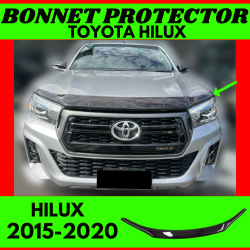 Bonnet Protector Glossy Fits Toyota Hilux Ute (15-20) 4x4 N80 Guard ...