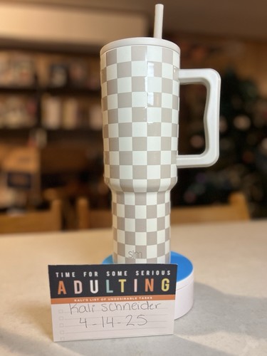 Simple Modern S|M - Tan Check - 40oz Tumbler | eBay