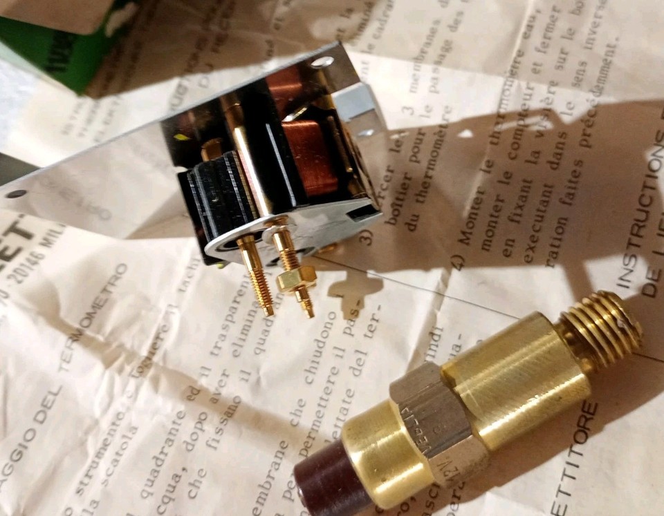 Kit termometro acqua con bulbo Fiat 1100 R Water Manometer spare new | eBay