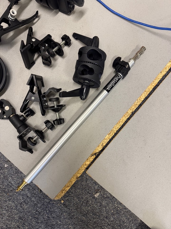 Studio lighting background clamps Various with extension arm. | eBay UK