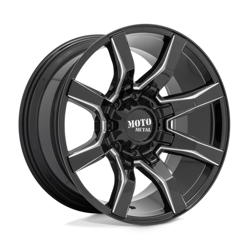 Moto Metal MO804 Spider 20X10 -18 Gloss Black Milled Wheel 8X165.1 8X6 ...