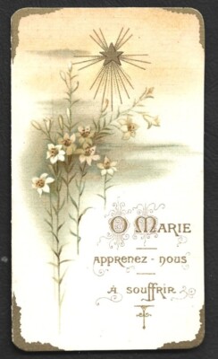 IMAGE PIEUSE -- CHROMO - O MARIE APPRENEZ NOUS A SOUFFRIR - IP.93 | eBay