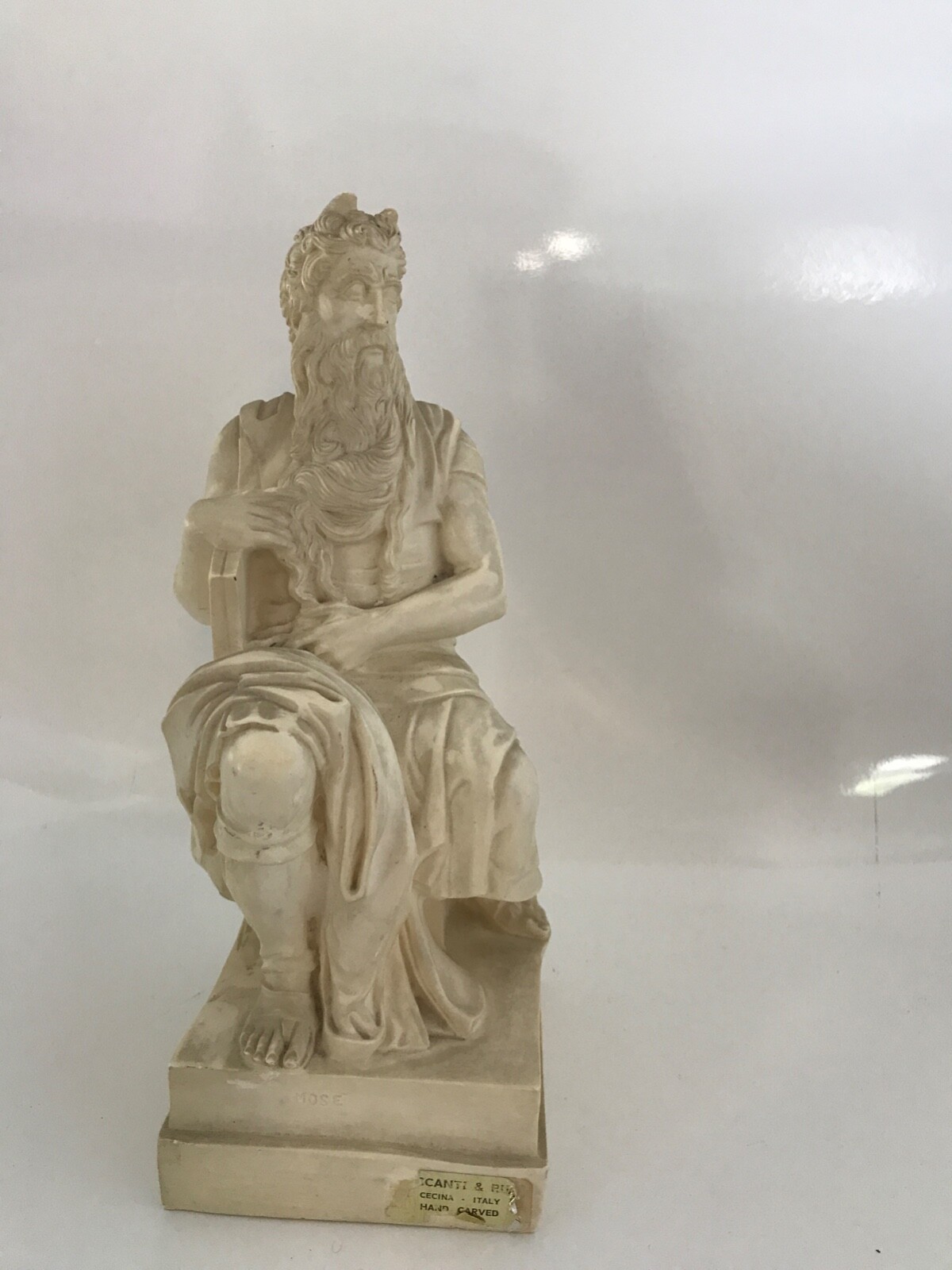 Michaelangelo's Horned Moses Statue Vintage Mose Figurine- Resin | eBay