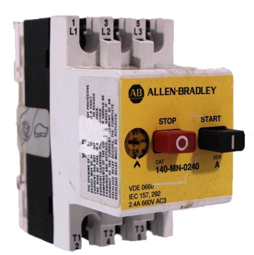 Allen-Bradley 140-MN-0240 Motor Starter 2.4A 660V AC3 10kA Ser A | eBay